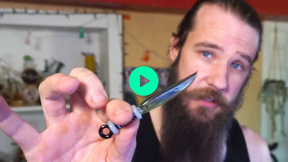 Upgrade Your Dabs with the Stylish Glass Knife Dab Tool – The Stash Shack