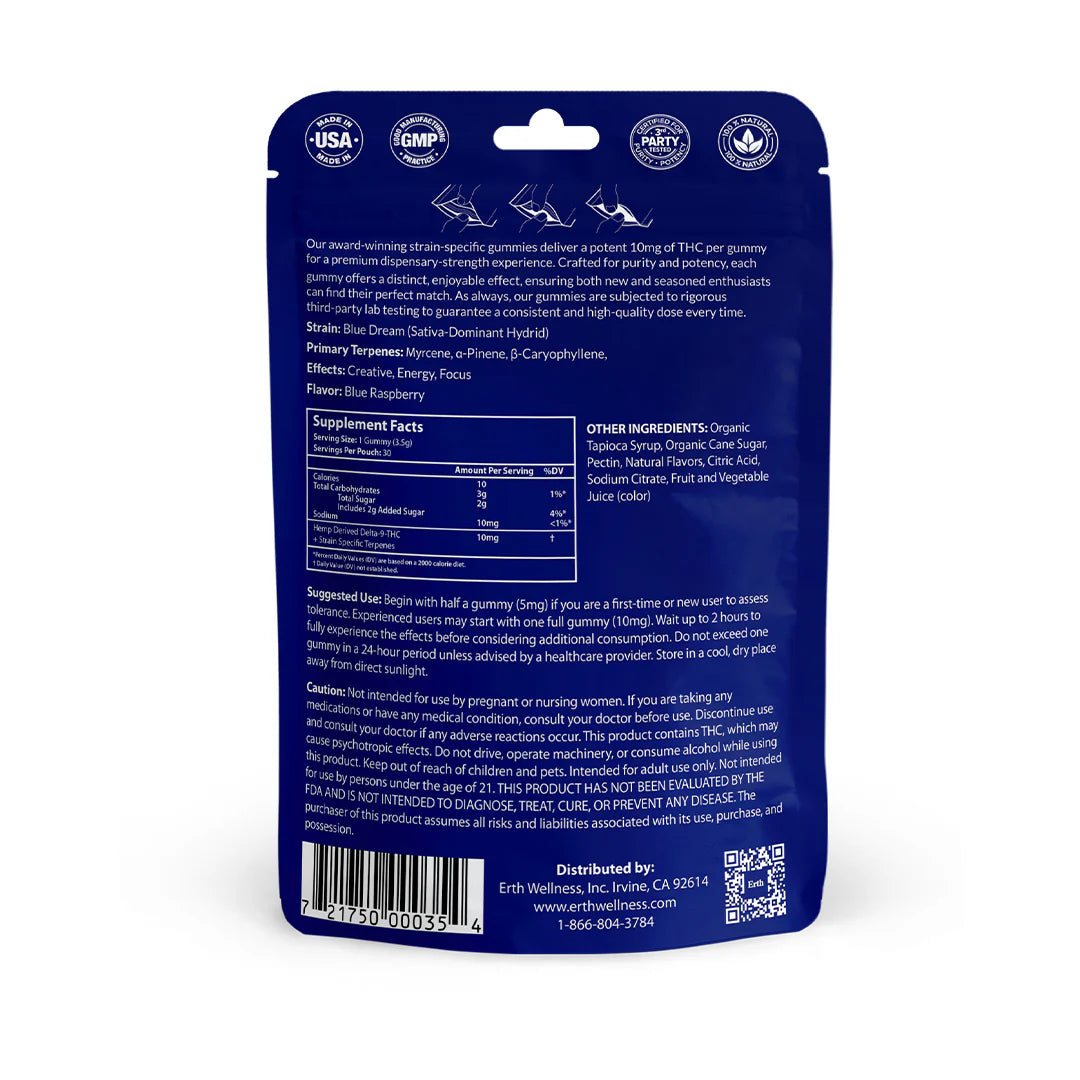 Δ9 THC Gummies - Blue Dream - Strain Specific (Hybrid) - 300mg – The ...