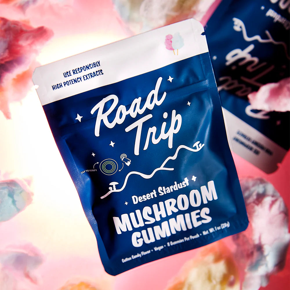 Road Trip Desert Stardust Mushroom Gummies - Cotton Candy – The Stash Shack