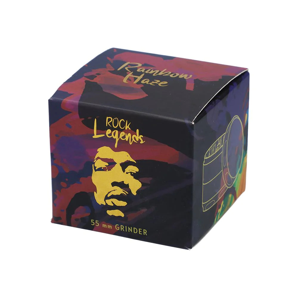 Rock Legends Jimi Rainbow Haze 55mm 4-Piece Grinder – The Stash Shack