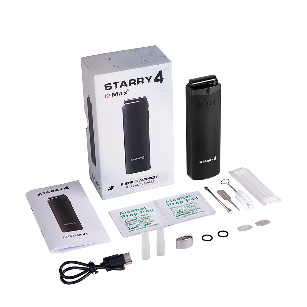 X-MAX Starry 4 Portable Vaporizer | Dry Herb Vape with OLED – The Stash ...